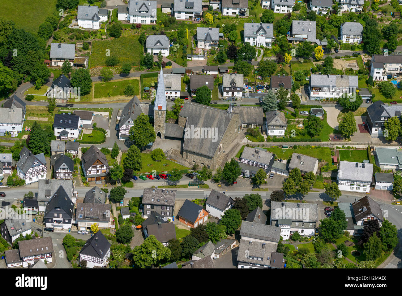 Aerial picture, Bruchhausen, aerial picture of Olsberg, Sauerland North ...