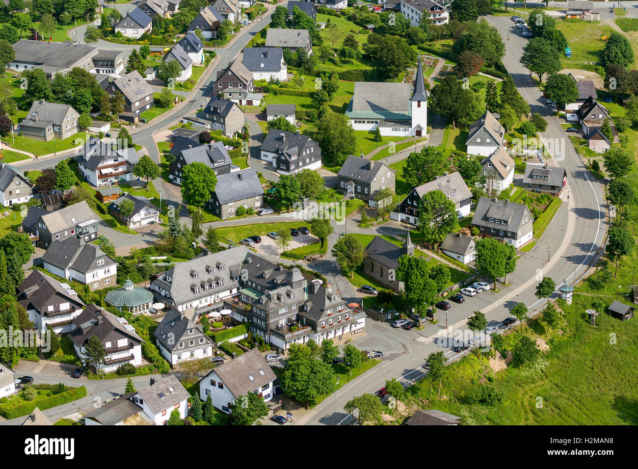Aerial view of winterberg sauerland hi-res stock photography and images ...