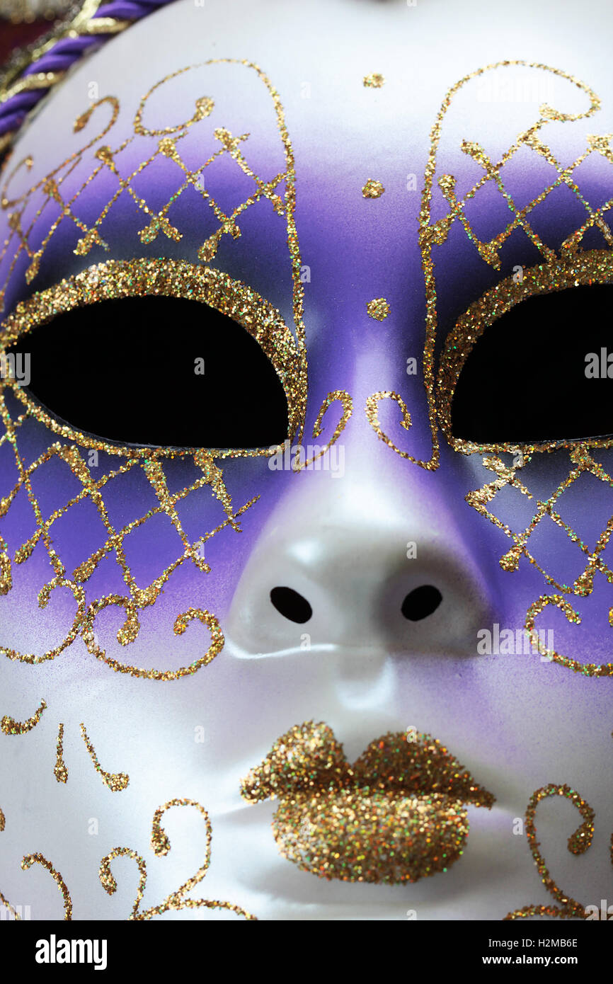 Masquerade mask isolated close up photo Stock Photo - Alamy