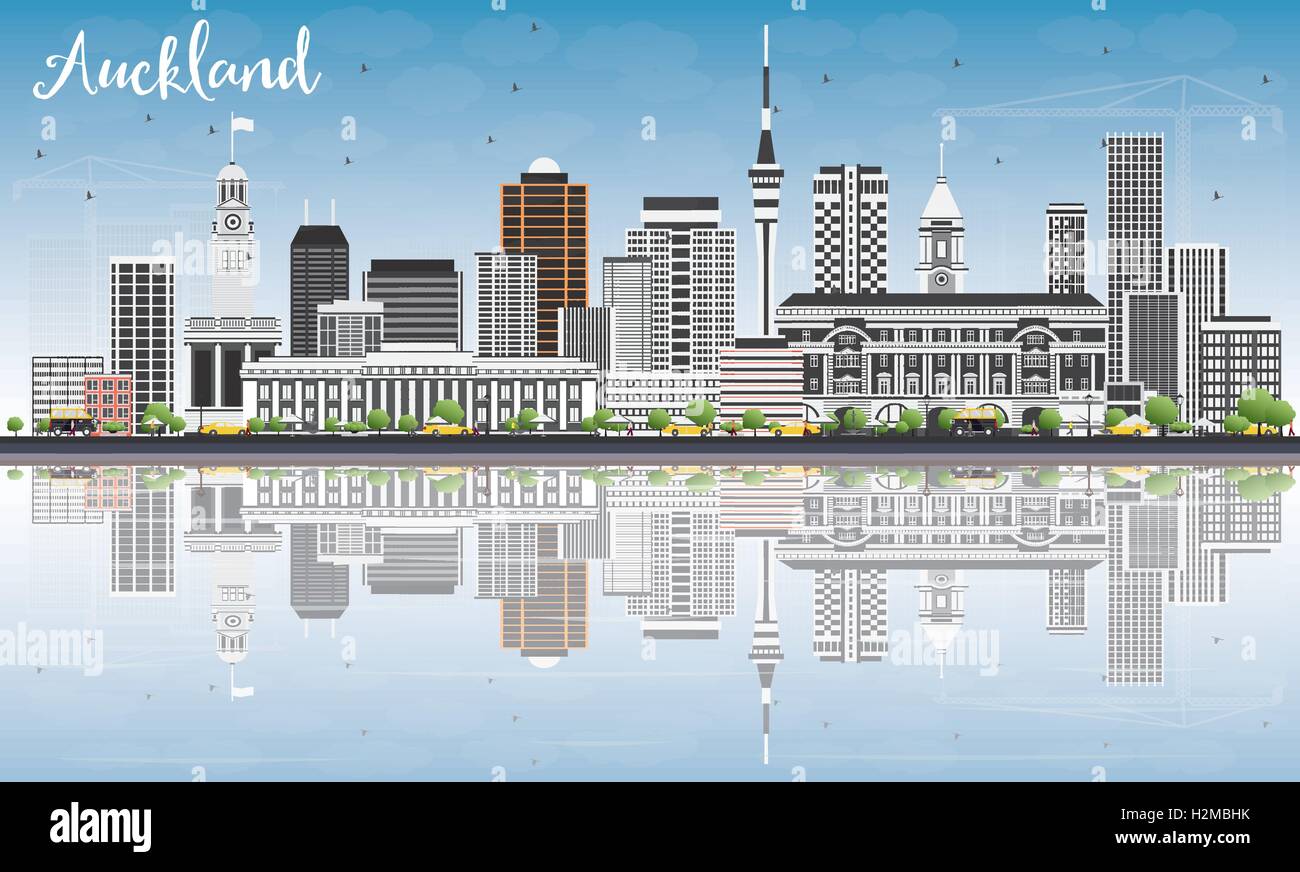 Sky tower auckland view Stock Vector Images - Alamy