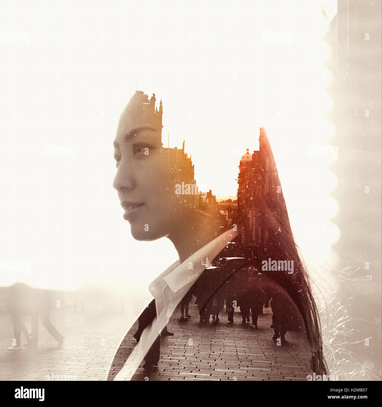 Double exposure hi-res stock photography and images - Alamy