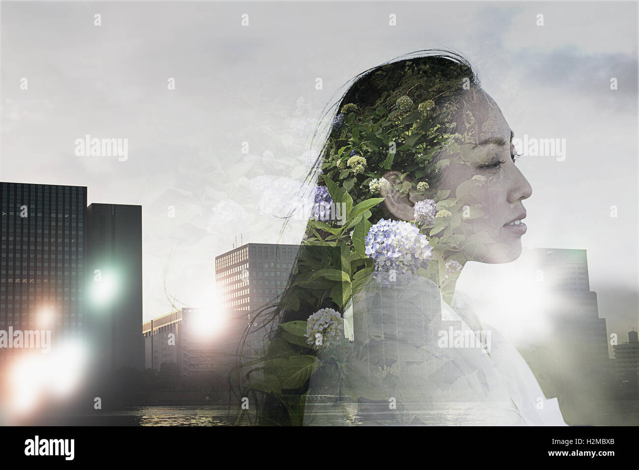 Double exposure hi-res stock photography and images - Alamy