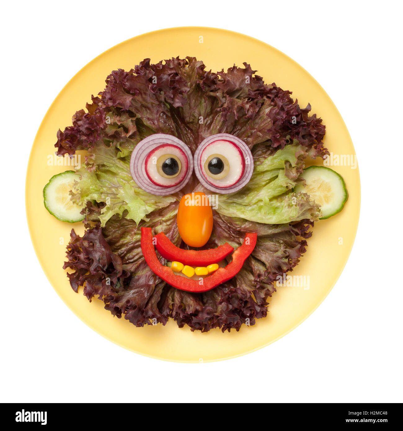 Human face fruit vegetables hi-res stock photography and images - Alamy
