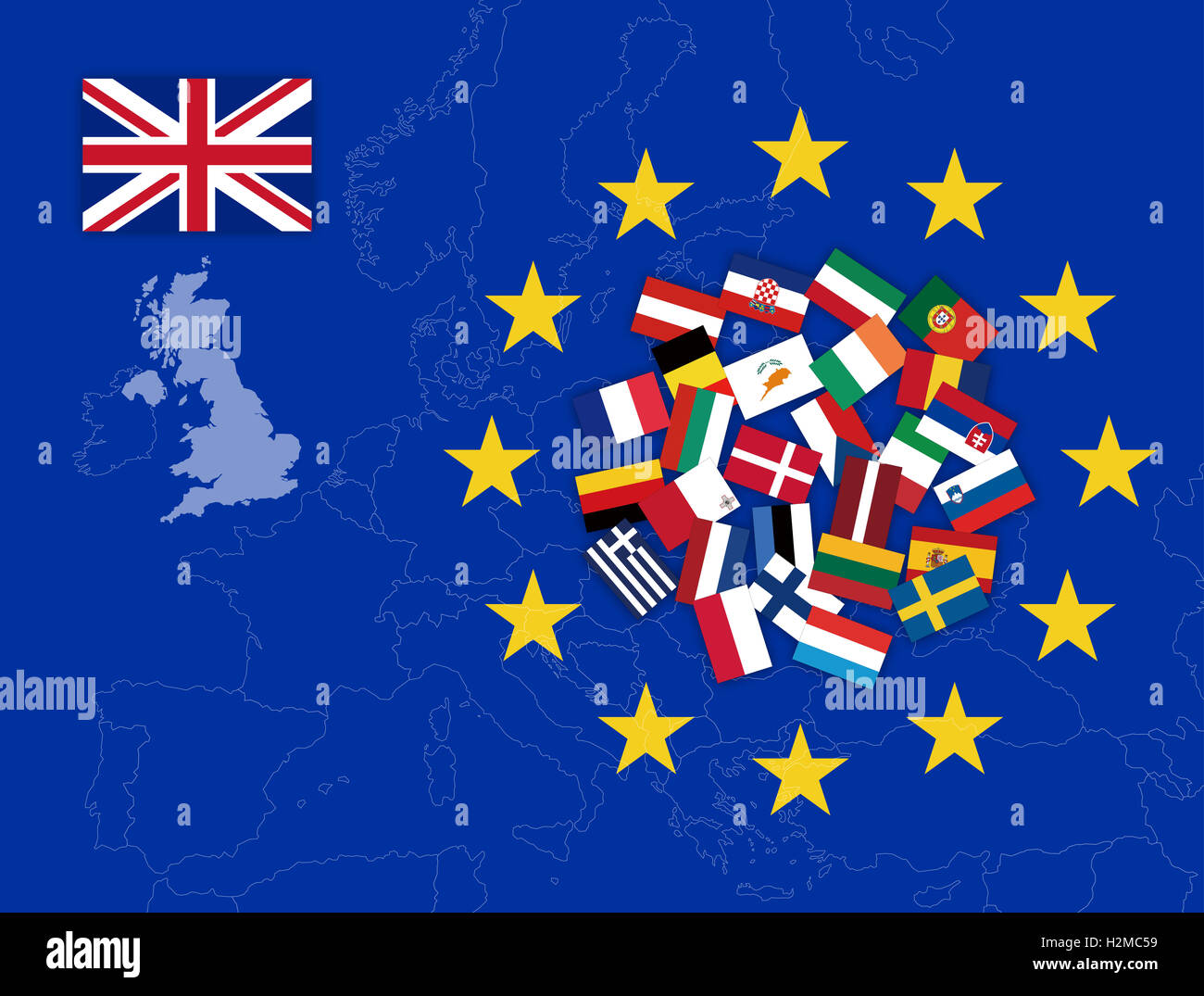 Brexit map hi-res stock photography and images - Alamy