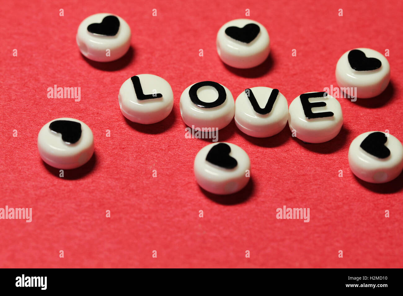 Alphabet letters red heart valentine hi-res stock photography and ...