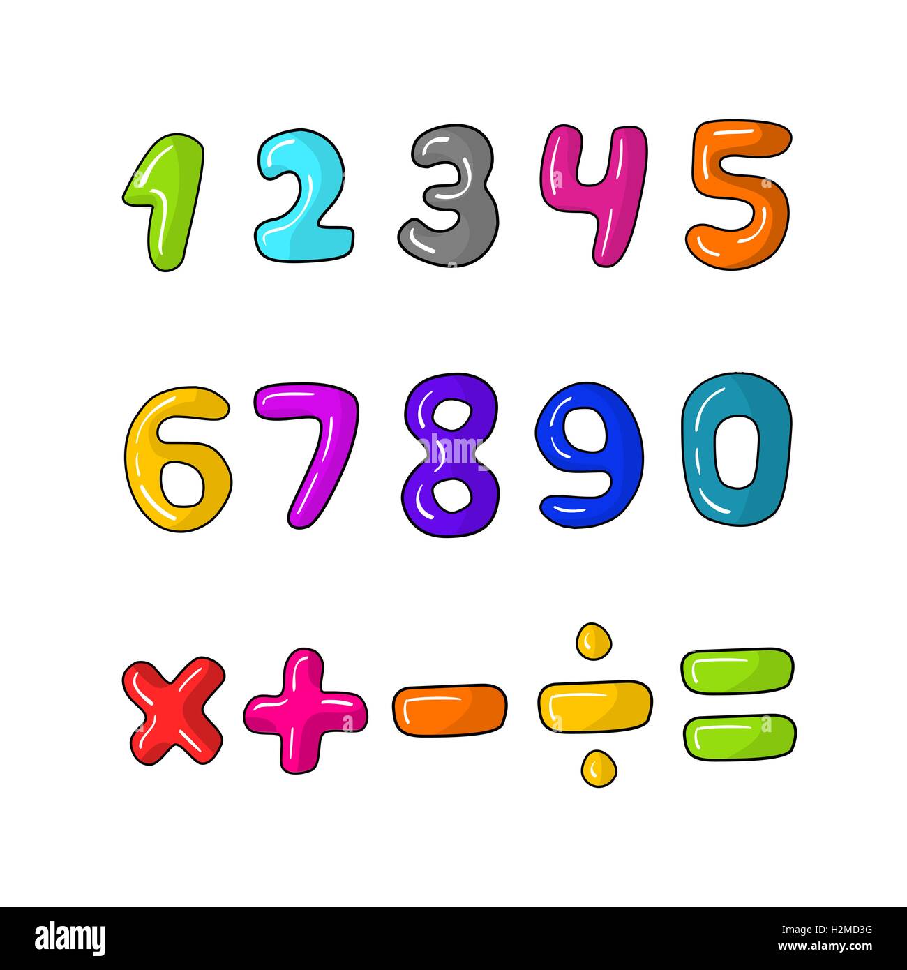 cartoon, collection, colorful, comic, counting, cute, design, education ...