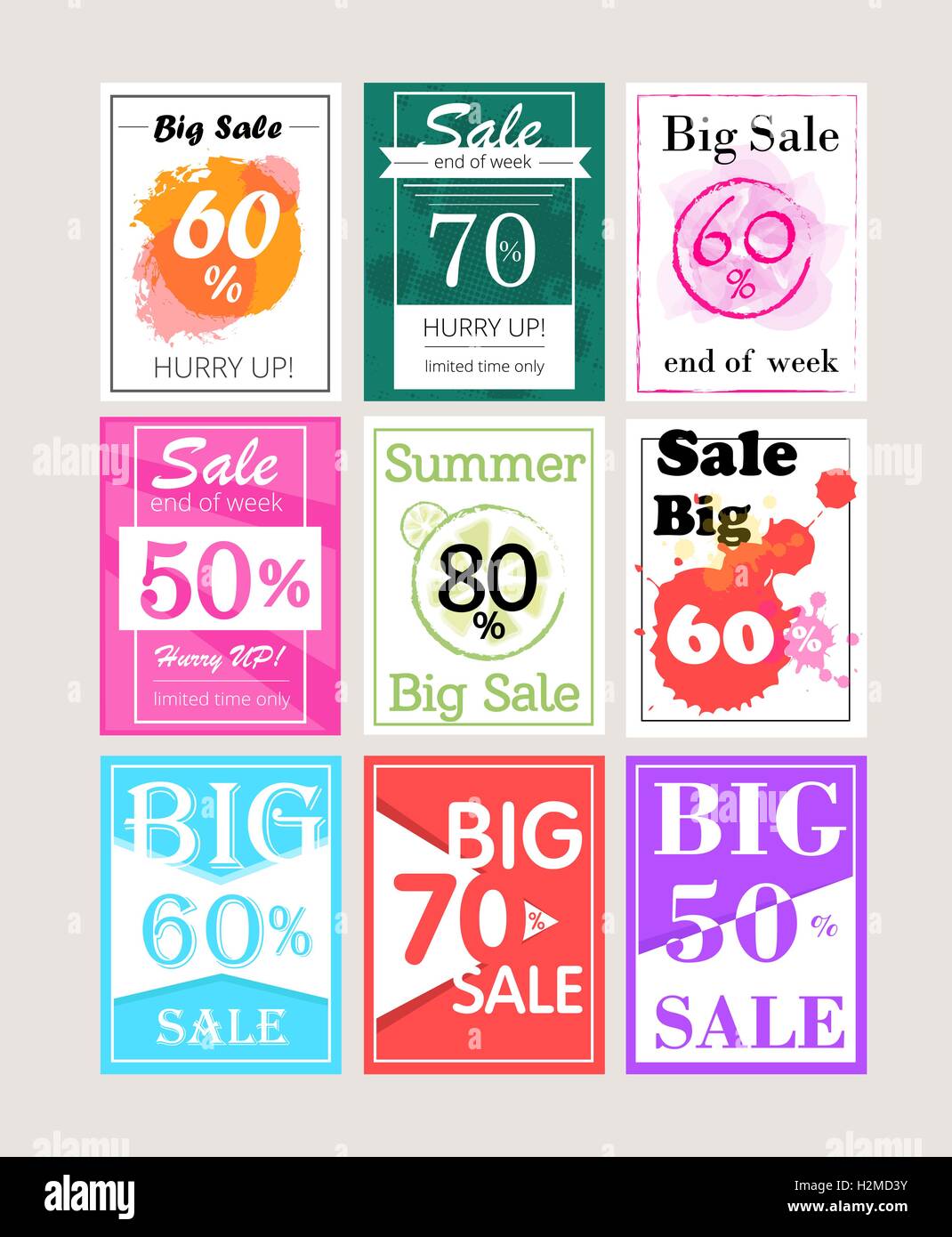 Great designed sale posters Stock Vector Image & Art - Alamy