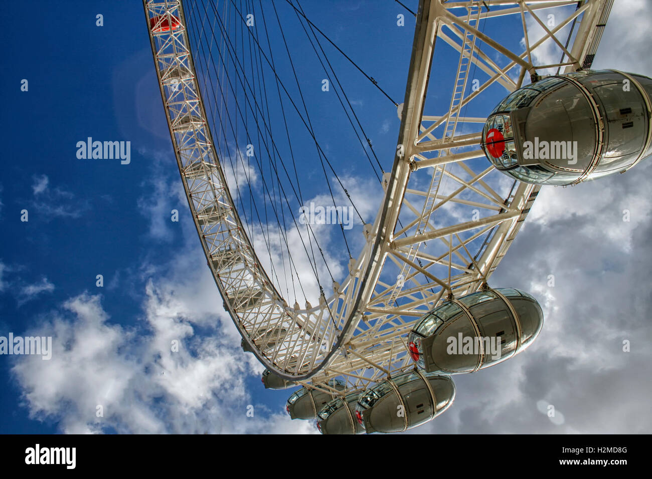 Detail of millenium wheel in London Stock Photo - Alamy