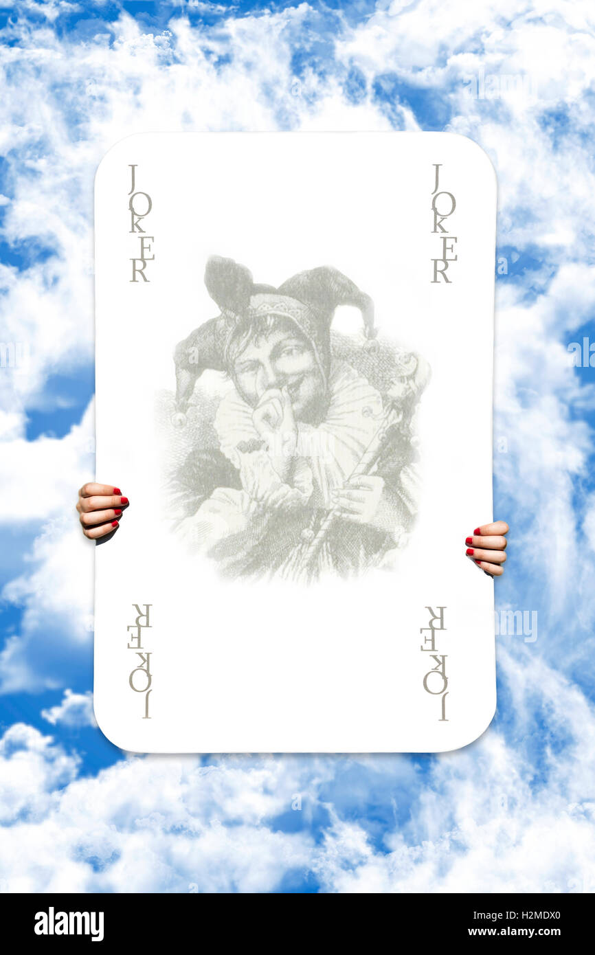 Joker playing card logo hi-res stock photography and images - Alamy
