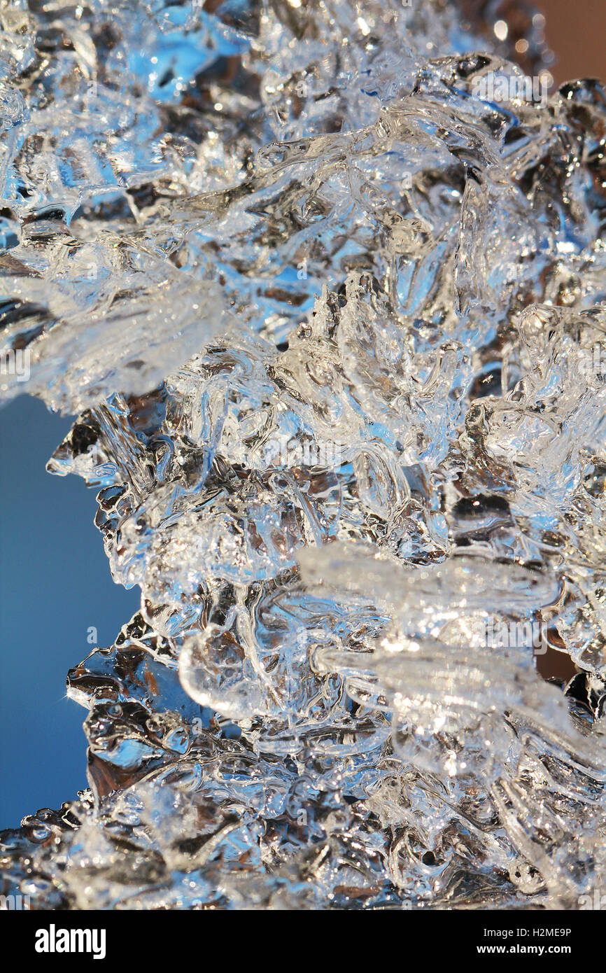 Ice macro backgroundvclose up winter photo Stock Photo - Alamy