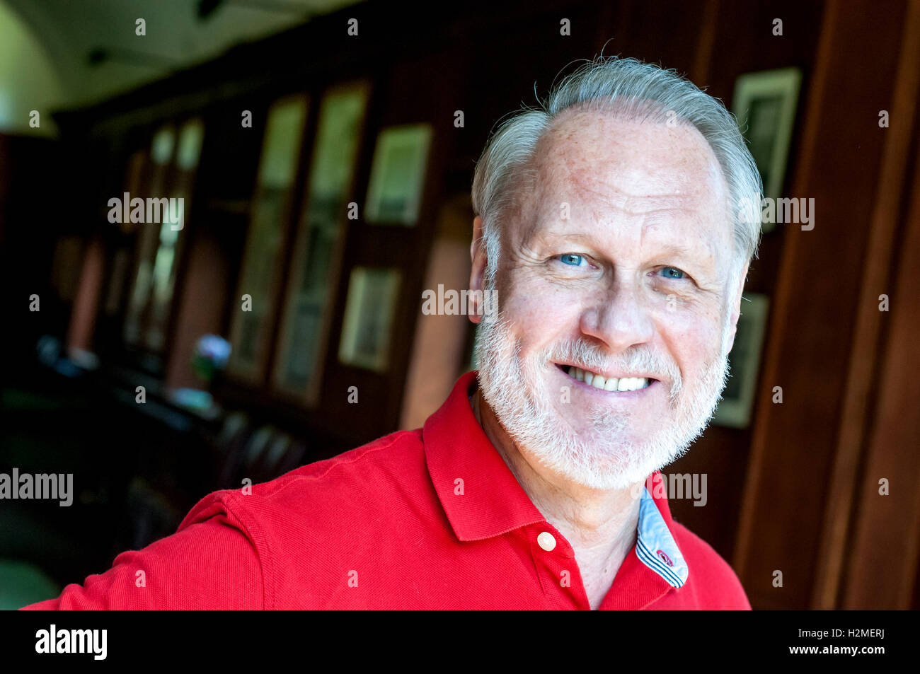 Operatic baritone Sergei Leiferkus in the Green Room of Glyndebourne ...