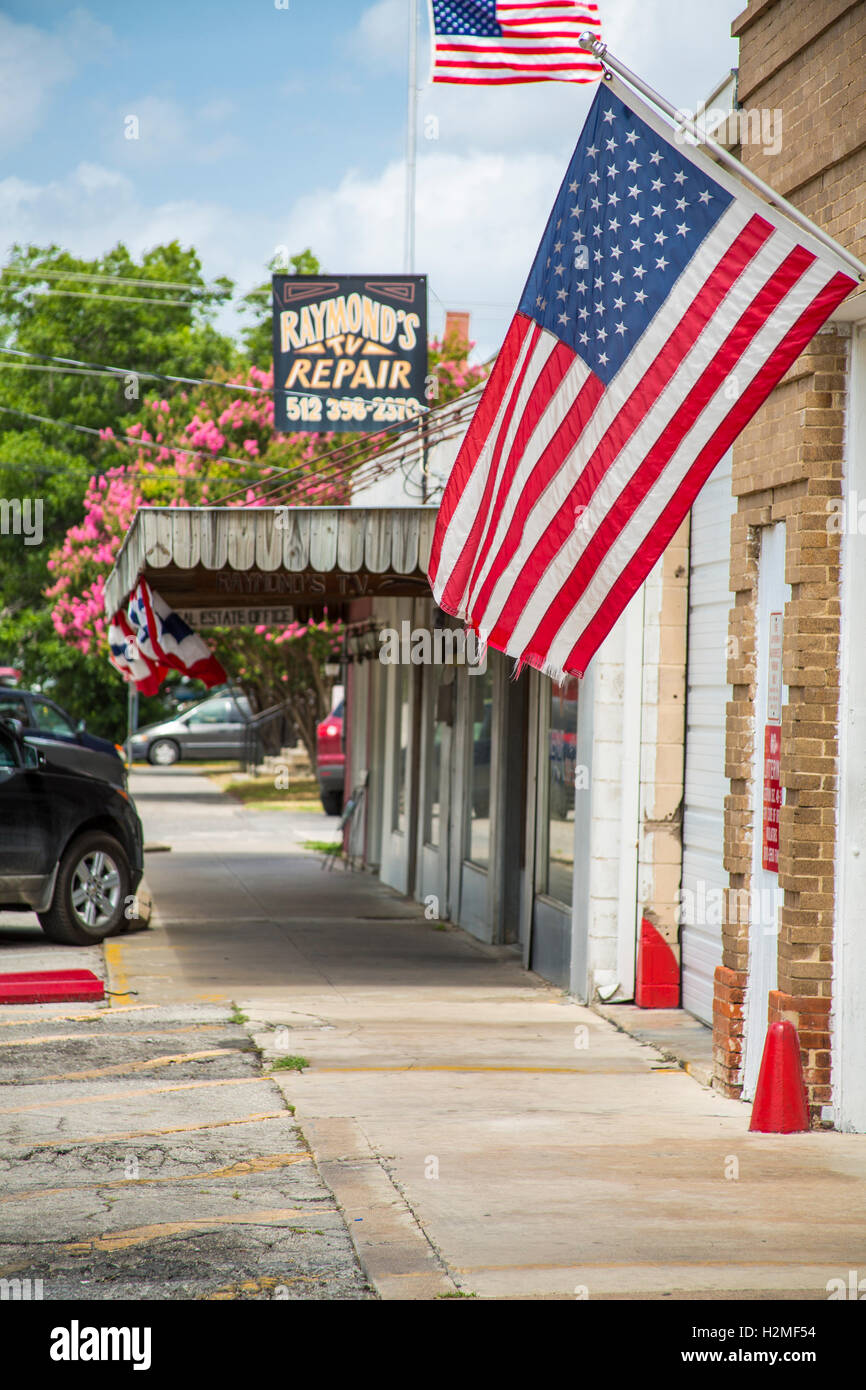 Texas american flags flying hi-res stock photography and images - Alamy