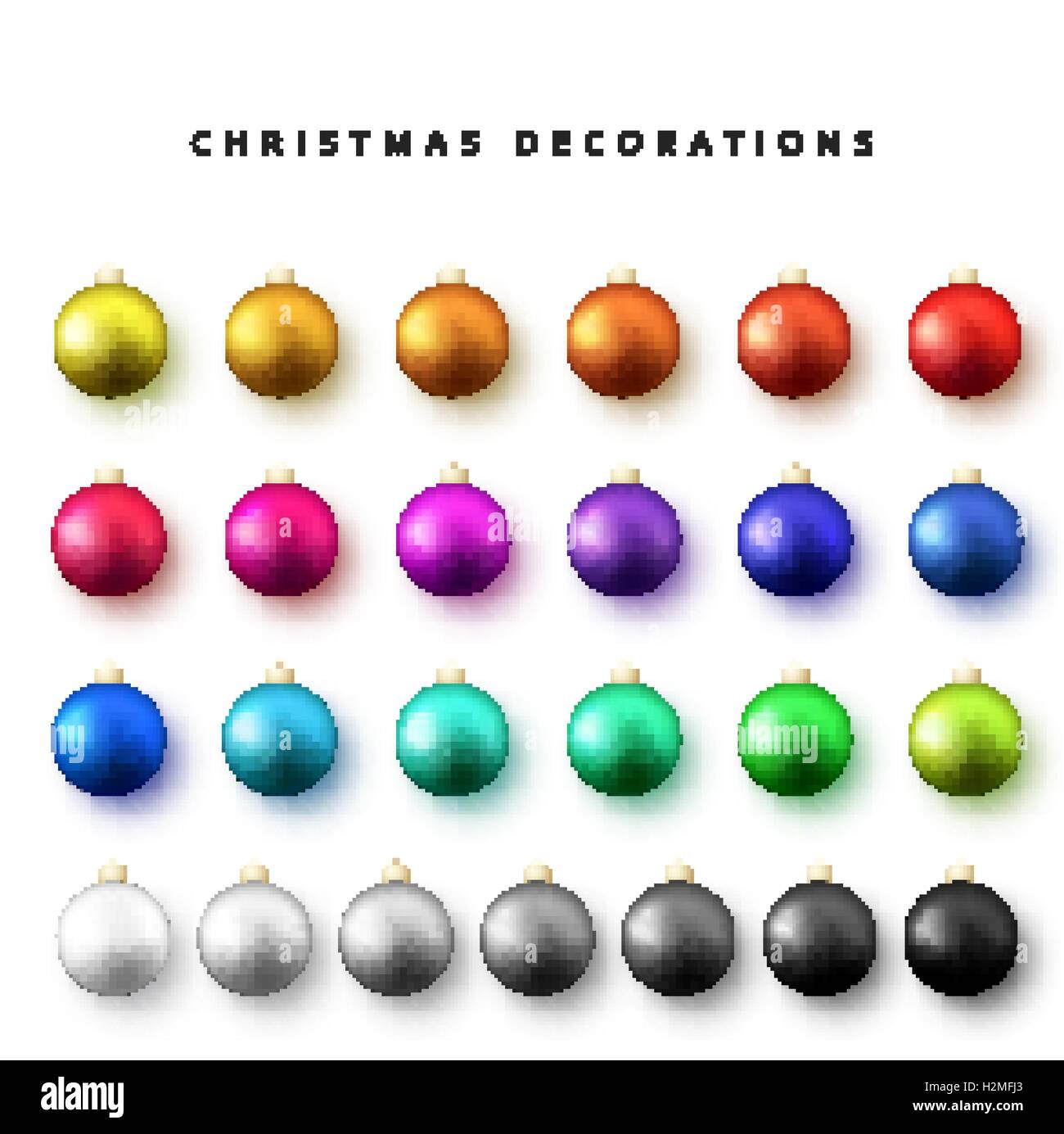 Christmas balls vector Stock Vector Images - Alamy