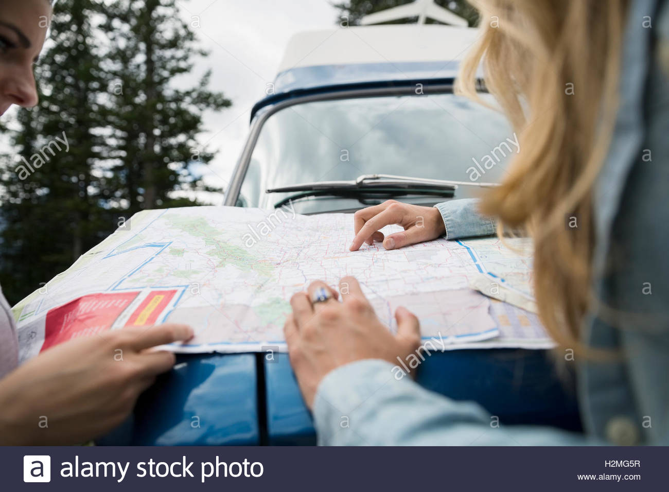 Map of camper hi-res stock photography and images - Alamy