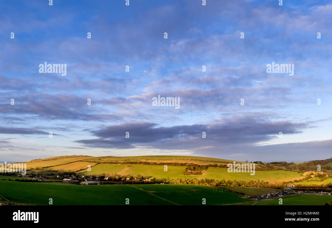 The South Downs at Pyecombe NB THIS IS A PHOTOMERGE OF SEVERAL FRAMES ...