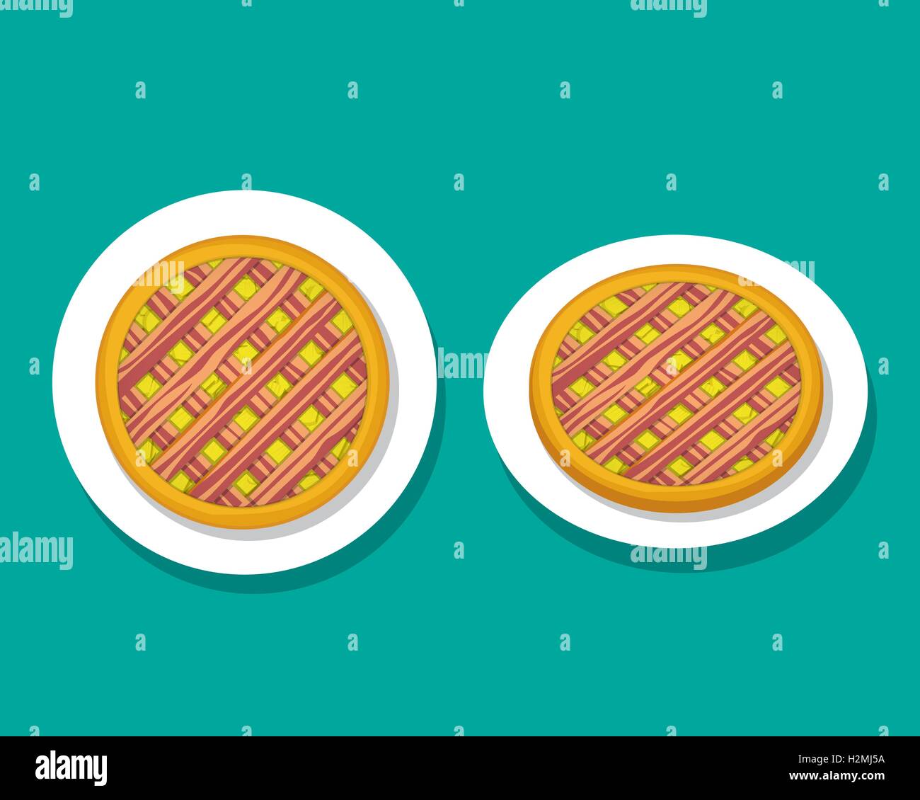 Pastry apple filling on Stock Vector Images - Alamy