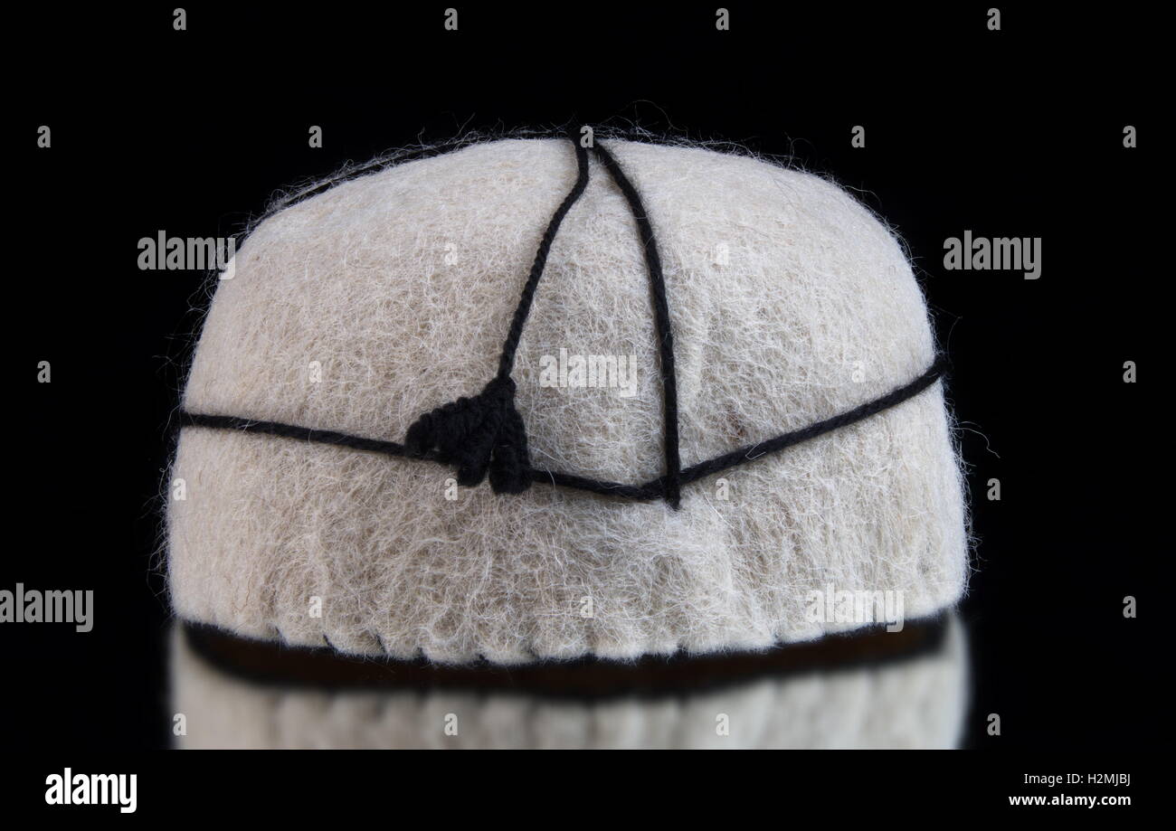 traditional georgian hat on the black Stock Photo - Alamy