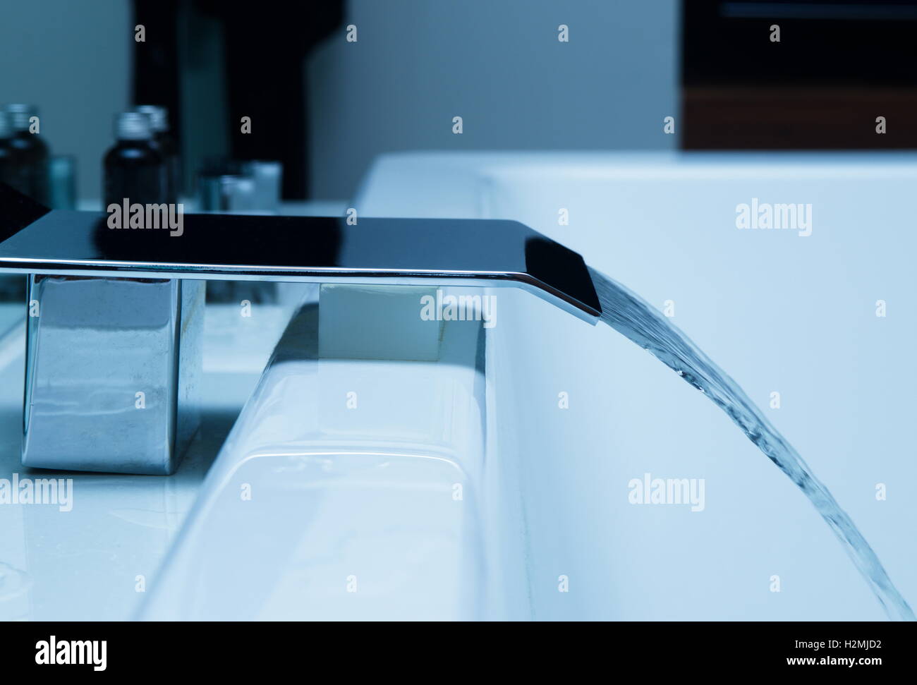 luxury water tap in spa Stock Photo - Alamy