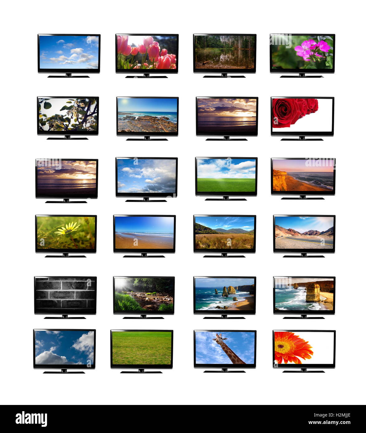 tv monitor collection,all images are from my portfolio Stock Photo - Alamy