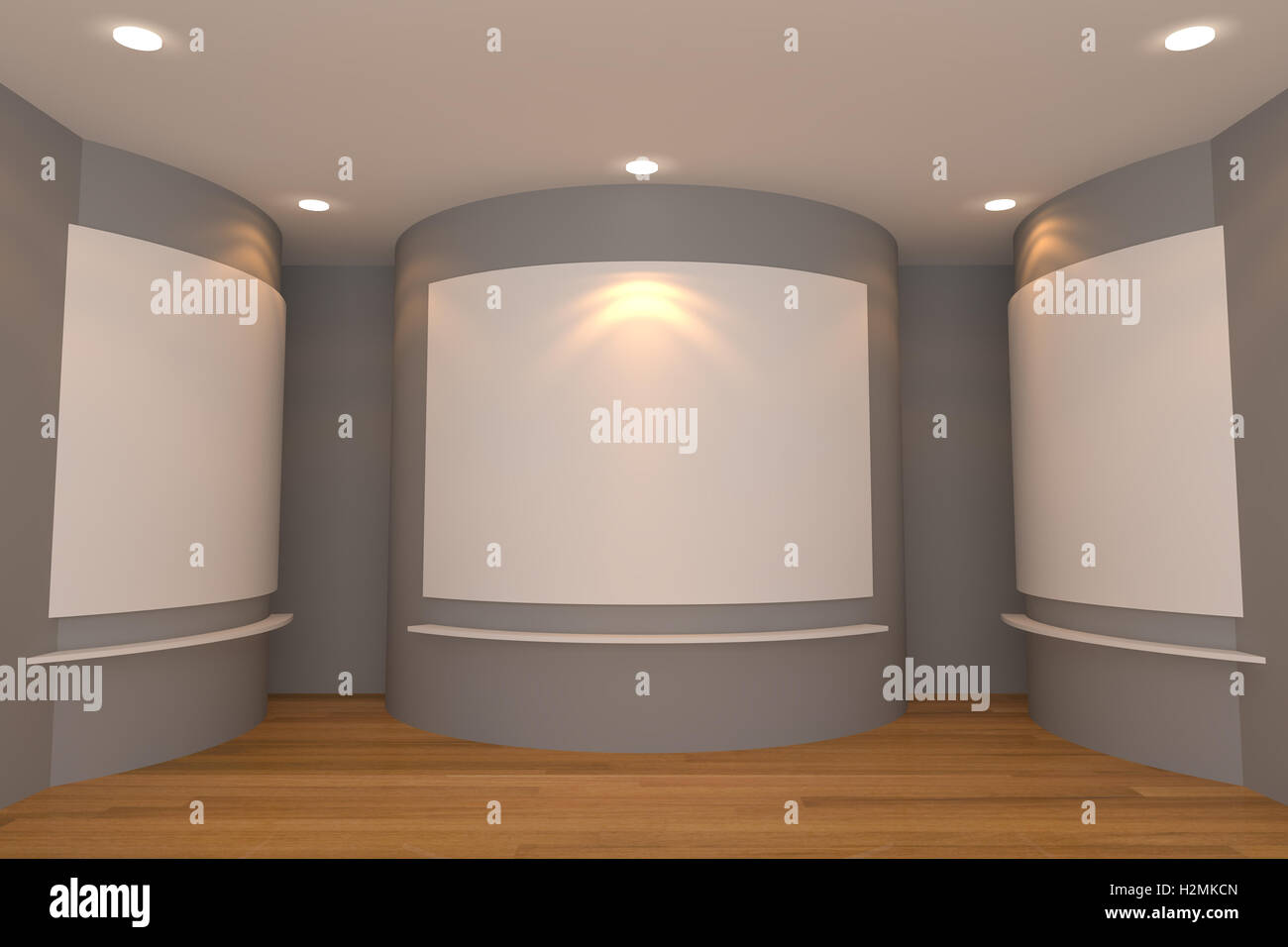 gallery gray room Stock Photo - Alamy