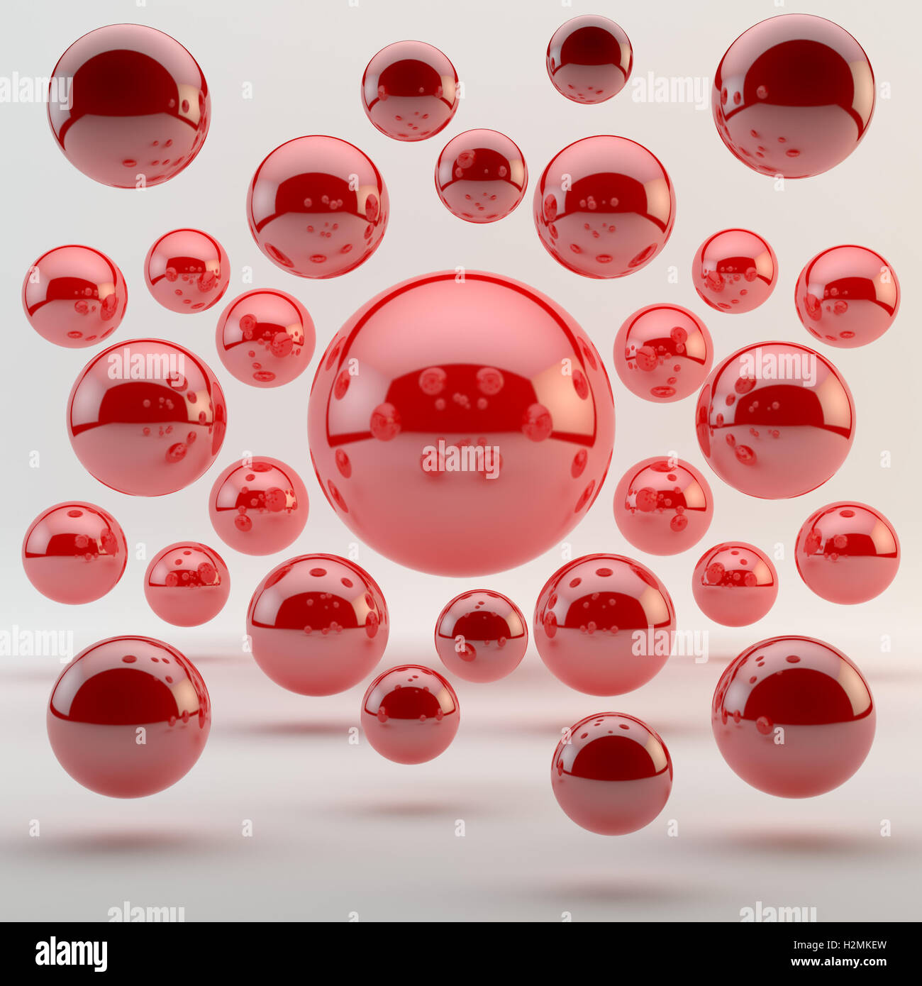 Abstract red geometric shapes from rounds Stock Photo - Alamy