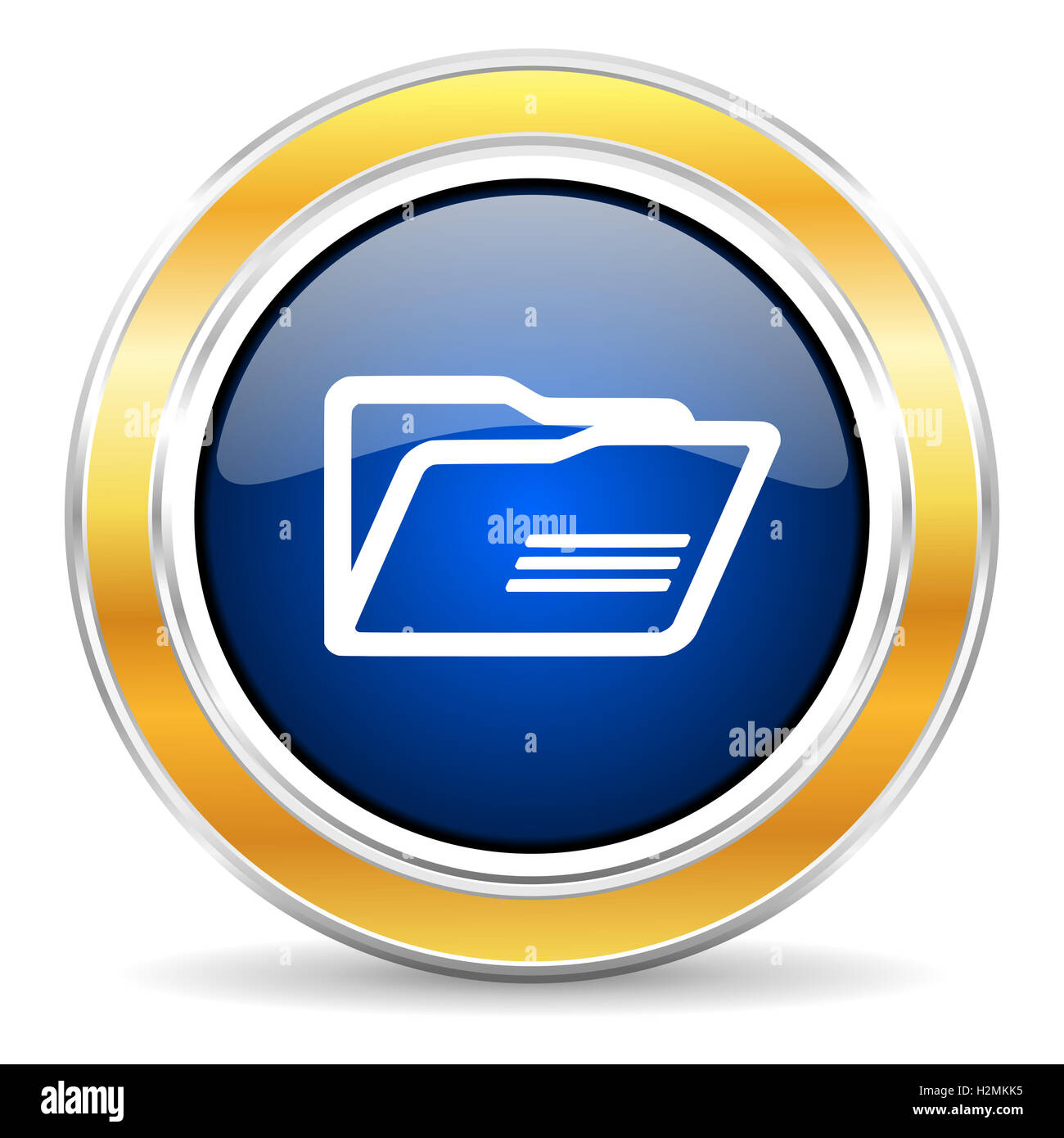 Golden folder icon hi-res stock photography and images - Alamy