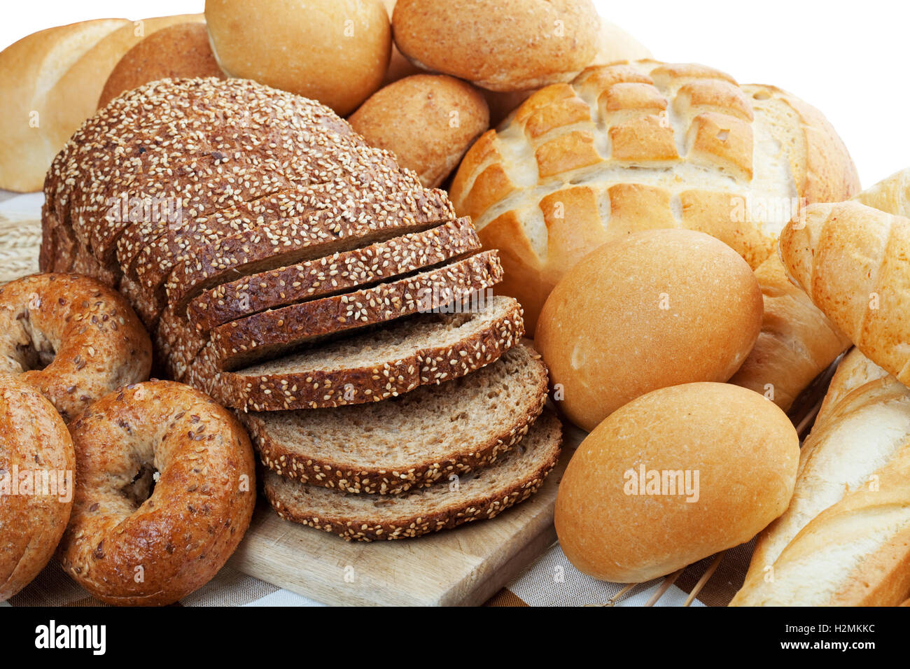 Assortment of Breads Stock Photo - Alamy