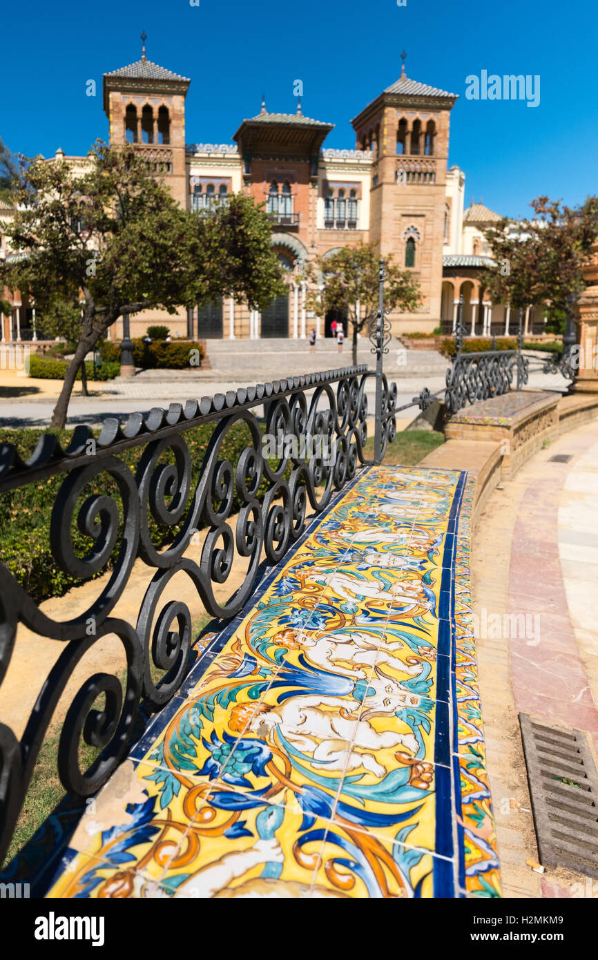 Tiled bench hi-res stock photography and images - Alamy