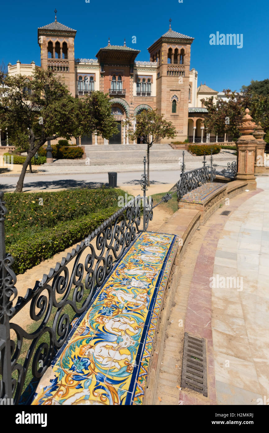 Tiled bench hi-res stock photography and images - Alamy