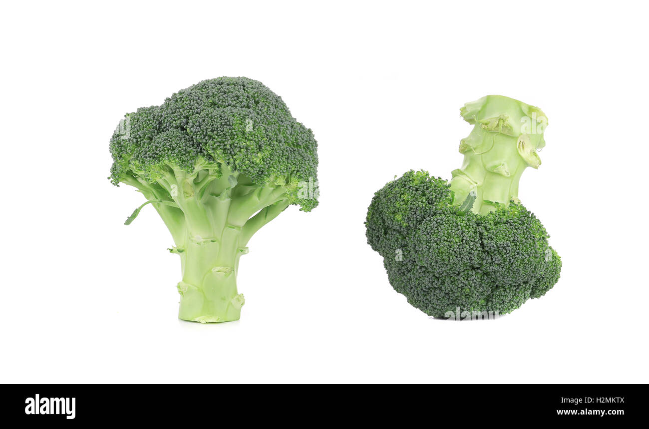 Two fresh broccoli Stock Photo - Alamy