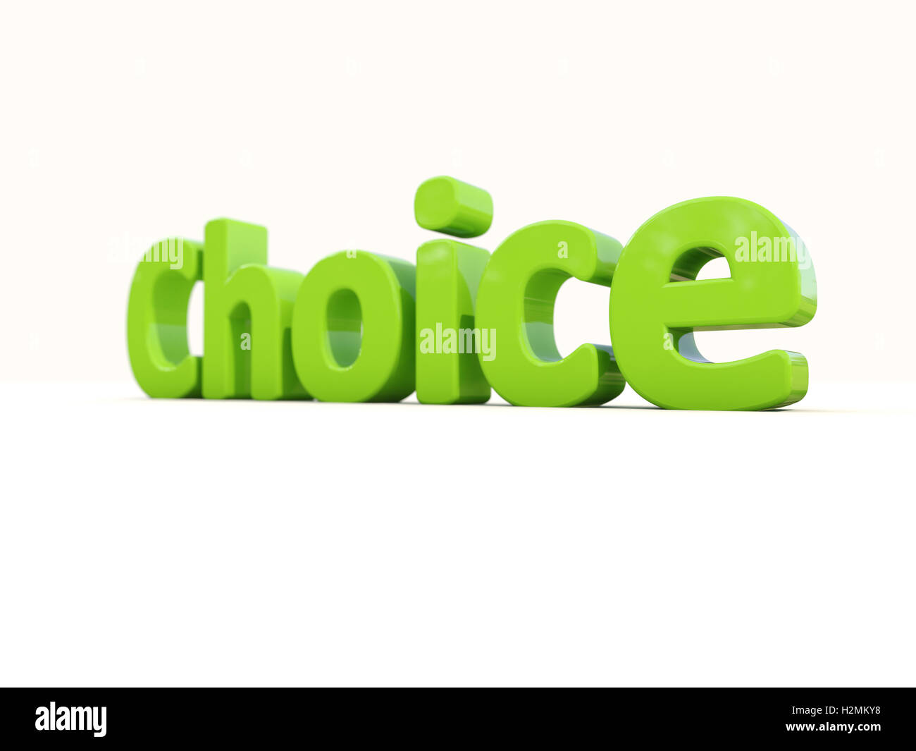 3d word choice Stock Photo - Alamy