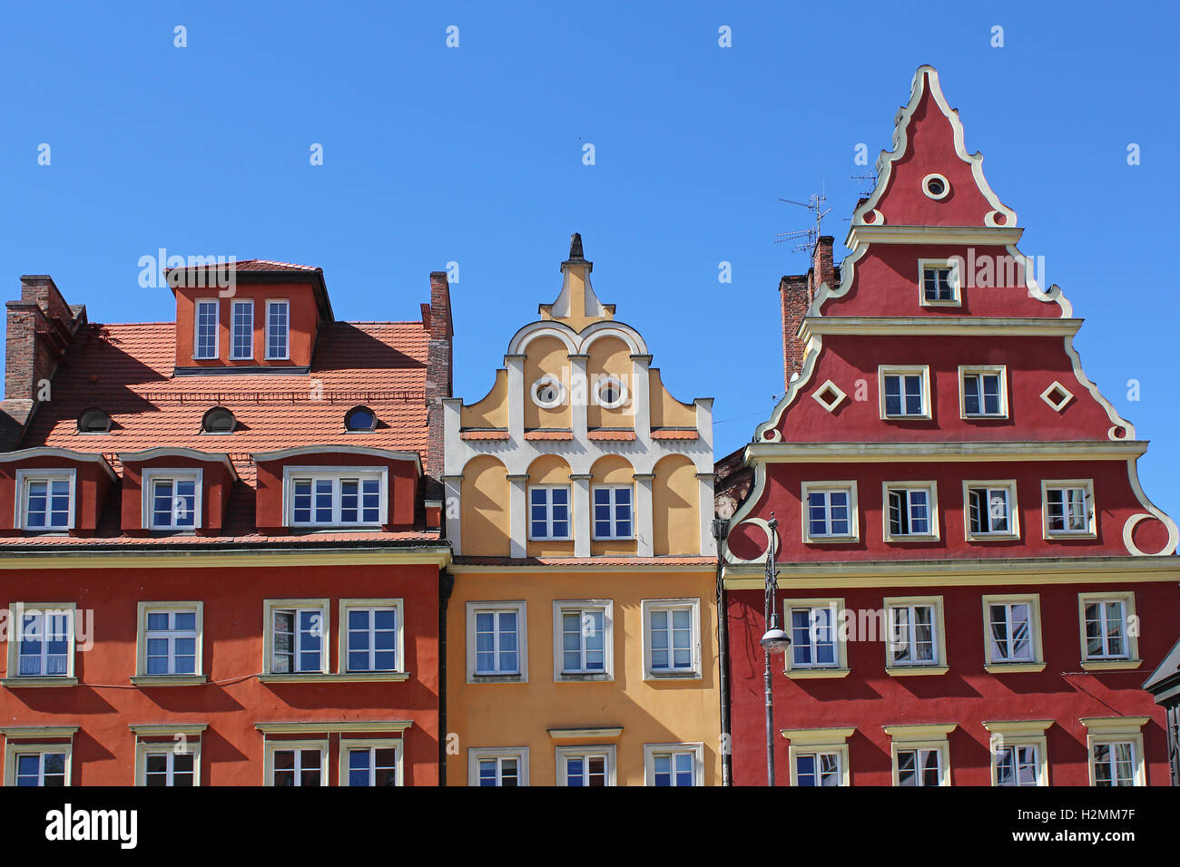 Architecture of Wroclaw, Poland, Europe. City centre, Colorful ...