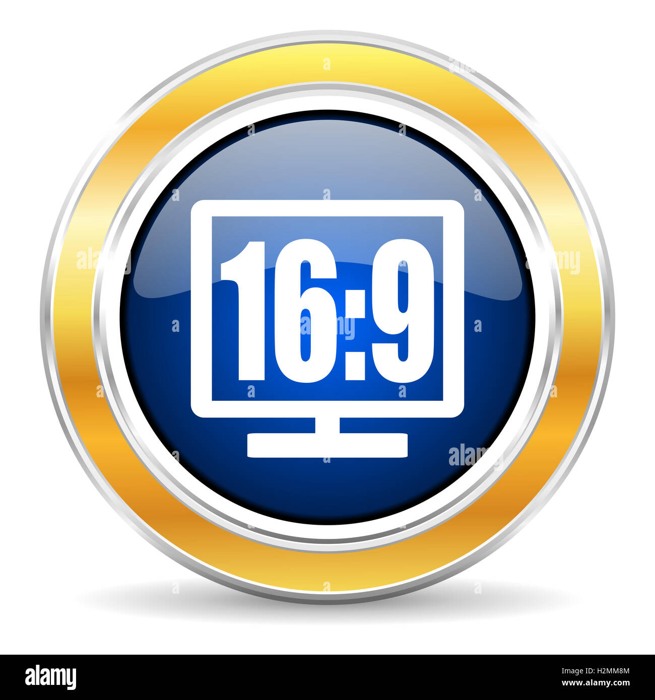 16 9 display icon Stock Photo - Alamy