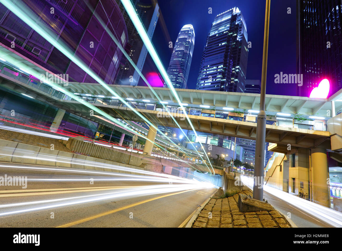 Busy traffic in Hong Kong Stock Photo - Alamy