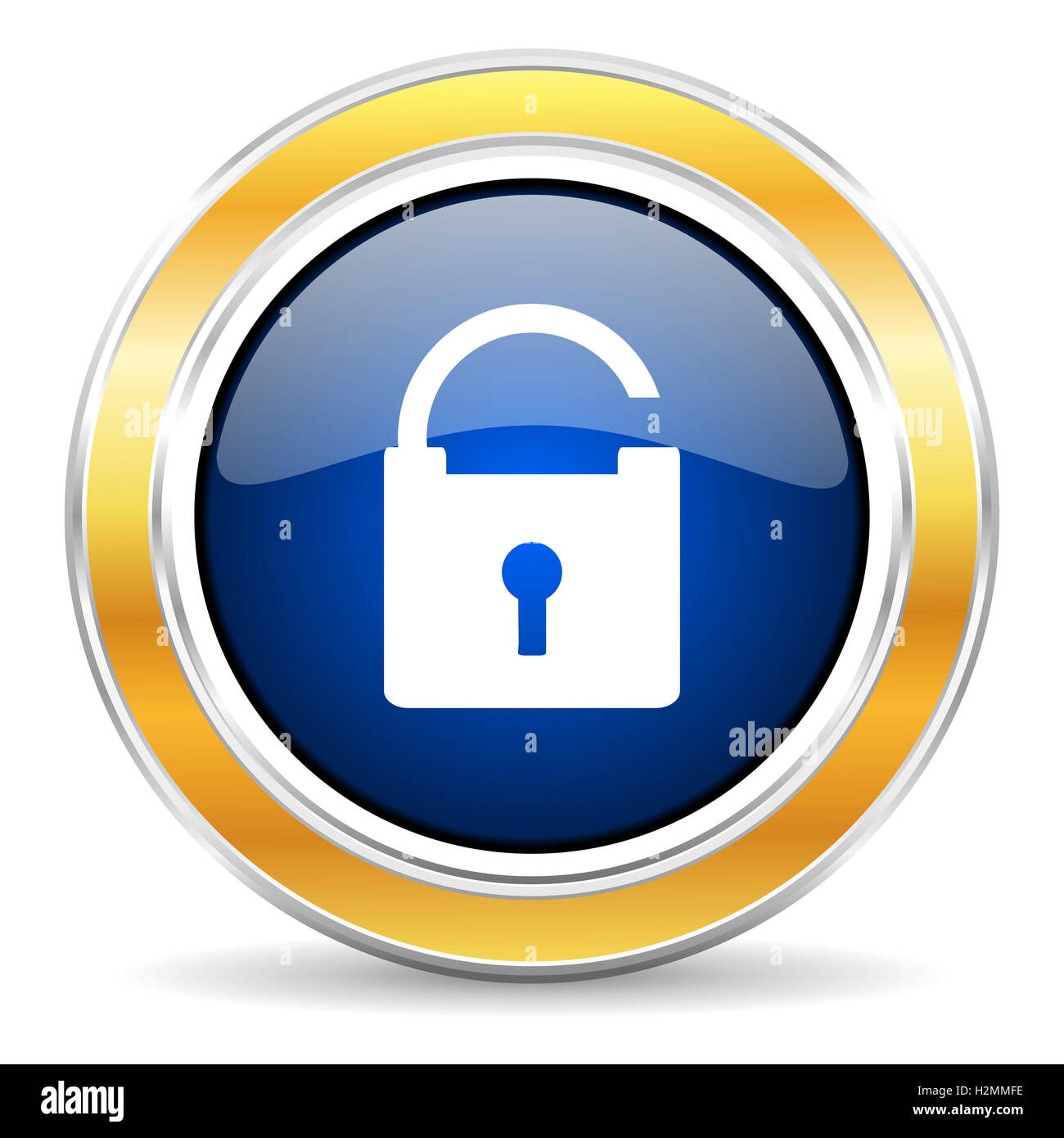 Open padlock password icon hi-res stock photography and images - Alamy