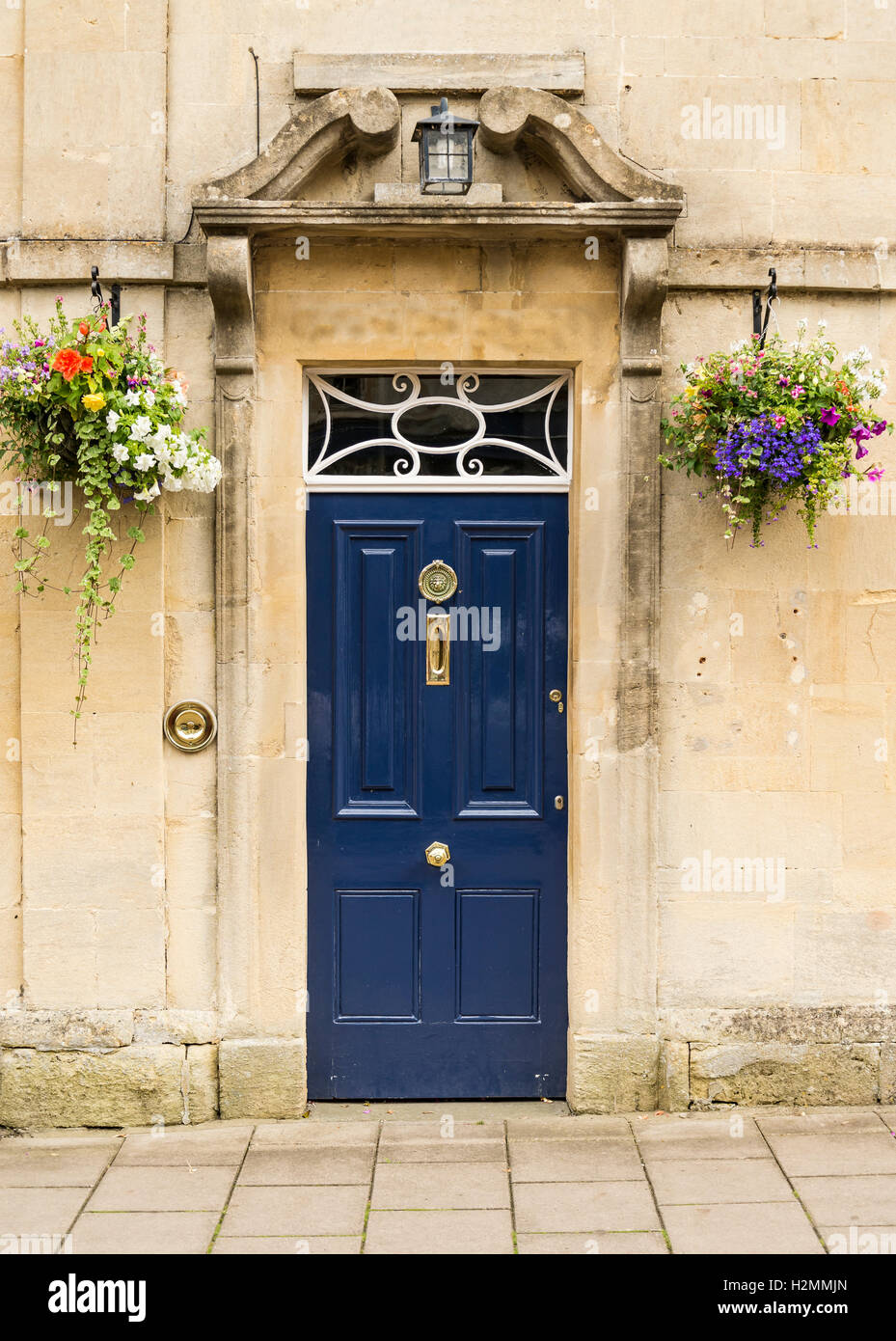 Nice British door Stock Photo - Alamy