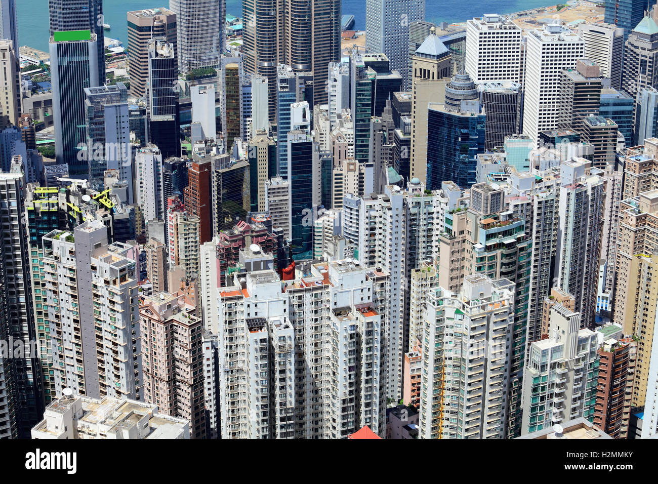 Hong Kong crowded building Stock Photo - Alamy