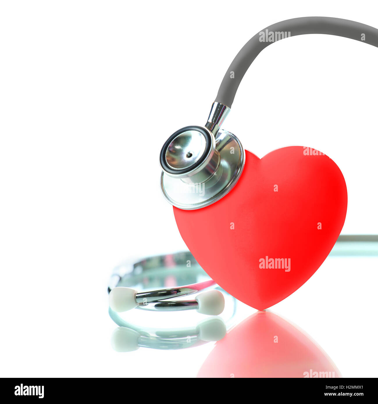 Red heart shape stethoscope isolated hi-res stock photography and ...