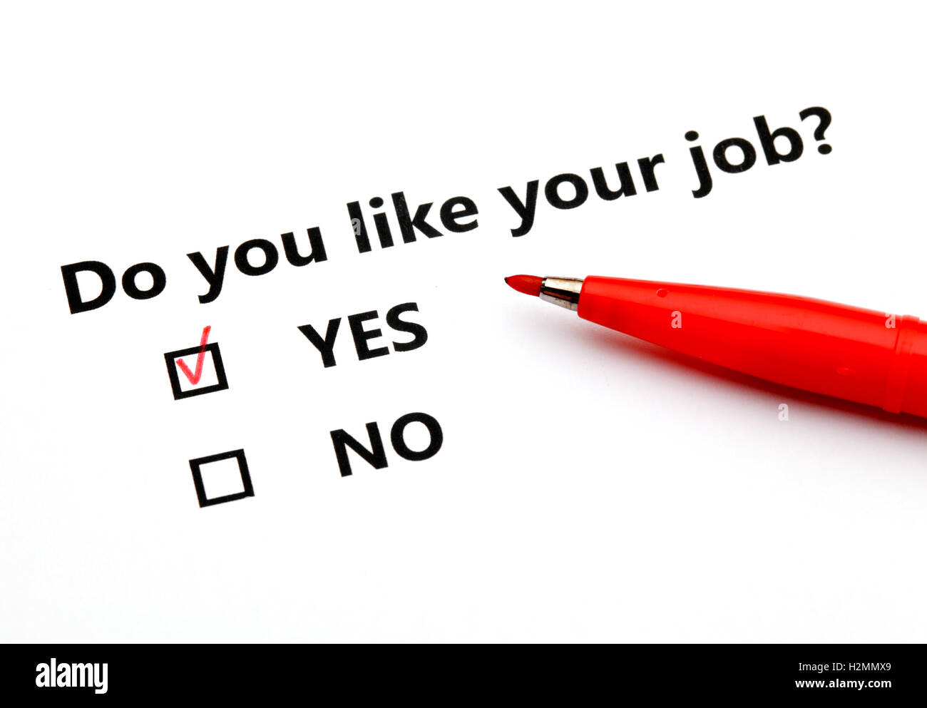 Do You Like Your Job Stock Photo Alamy