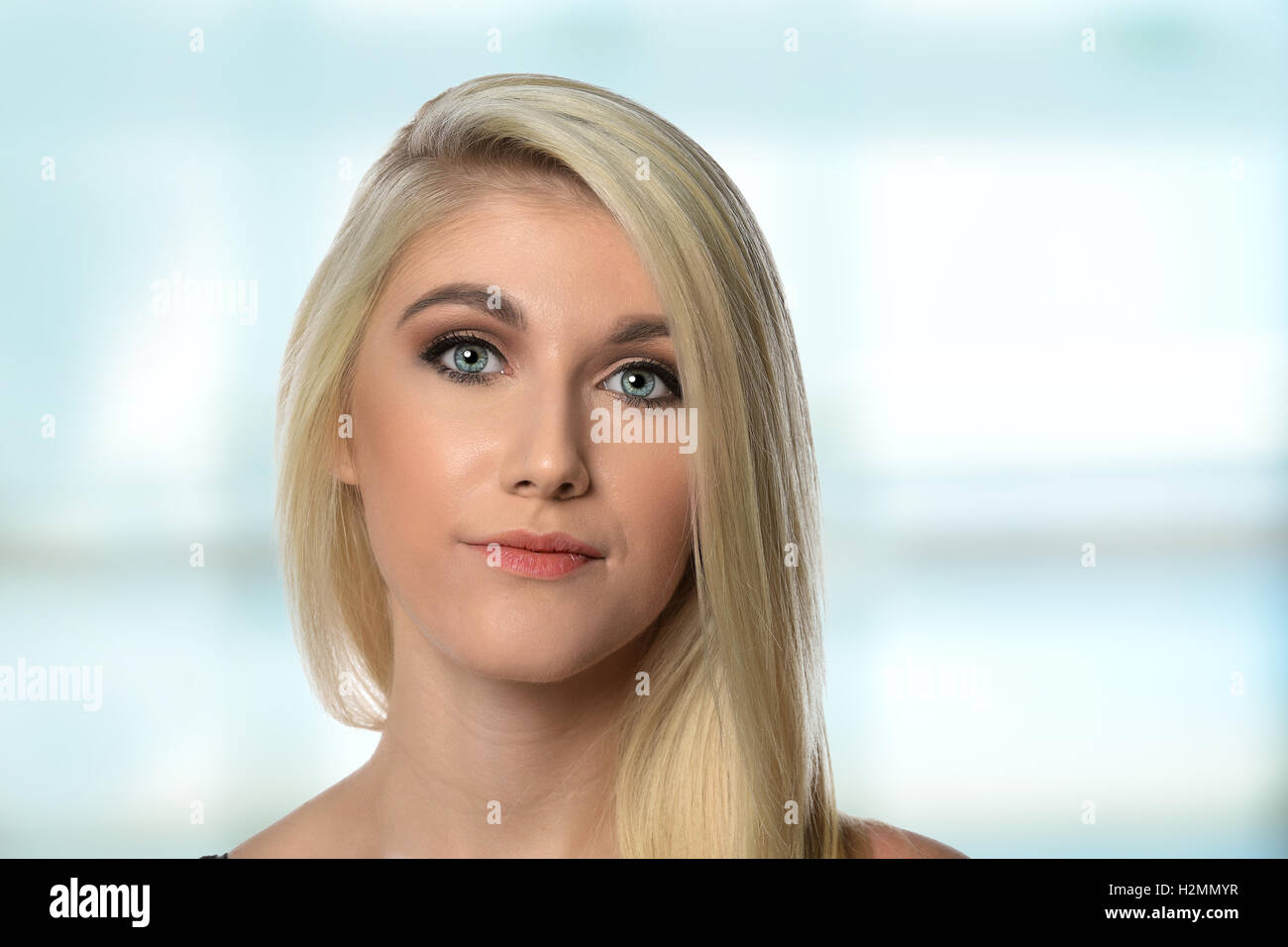 Beautiful young woman inside hi-res stock photography and images - Alamy