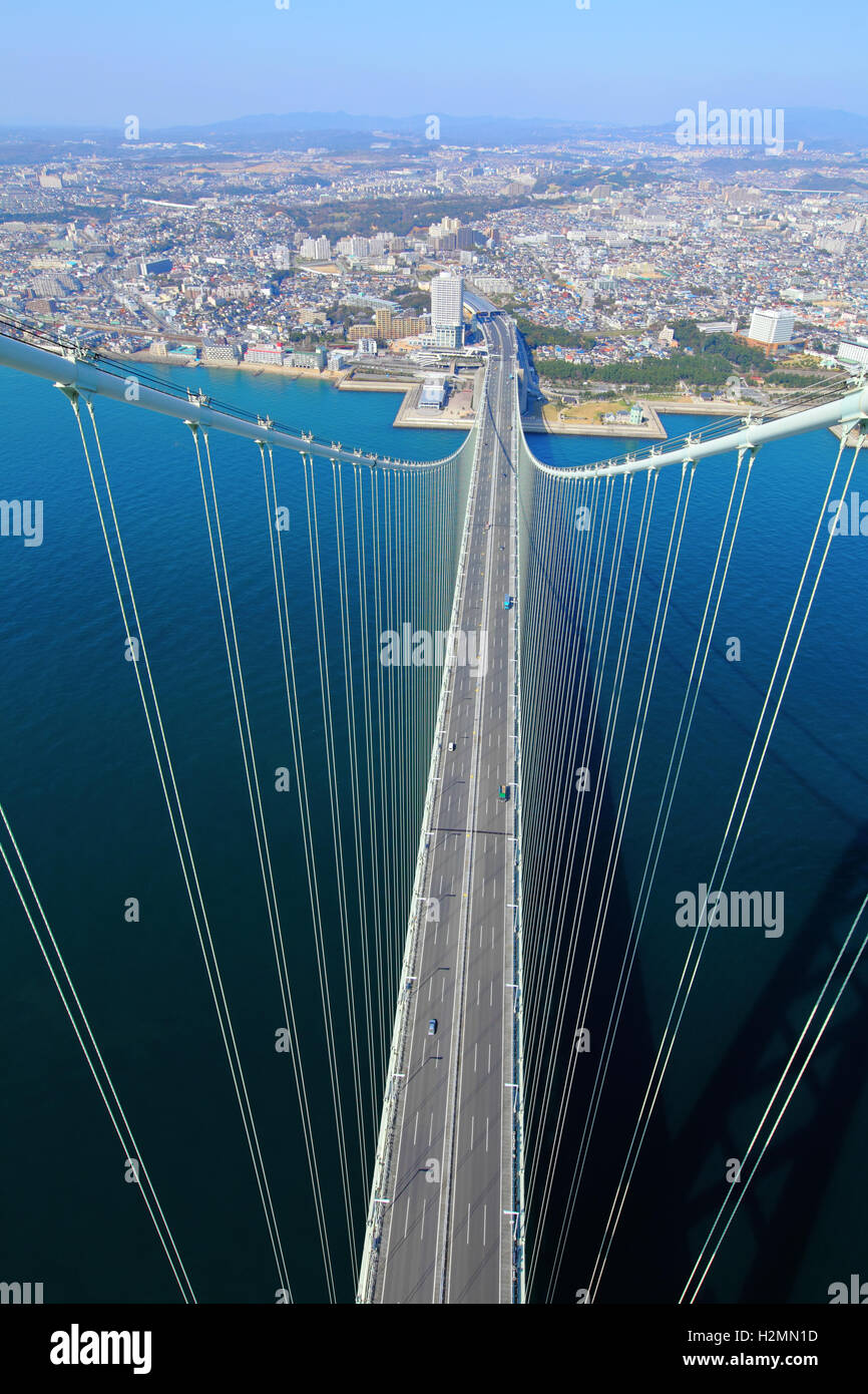 Akashi Kaikyo bridge viewing Kobe Stock Photo - Alamy