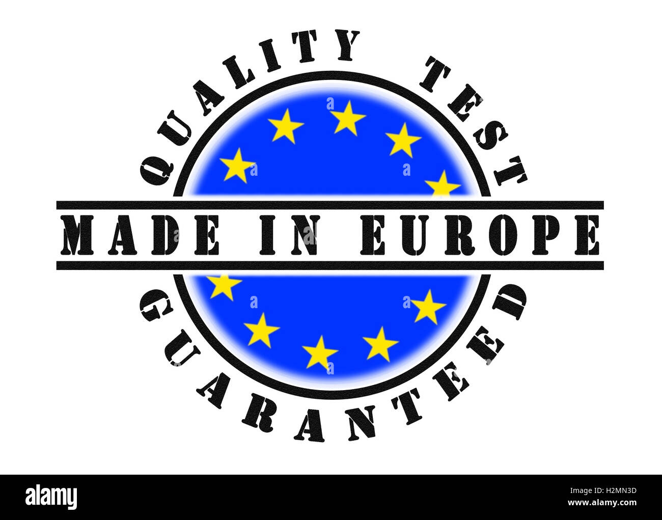 Quality test guaranteed stamp Stock Photo - Alamy