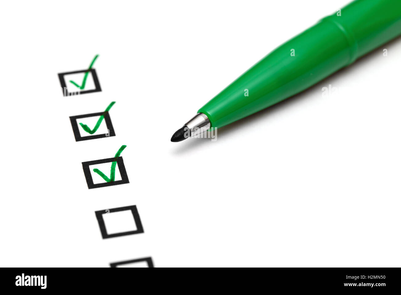 Square checkbox hi-res stock photography and images - Alamy