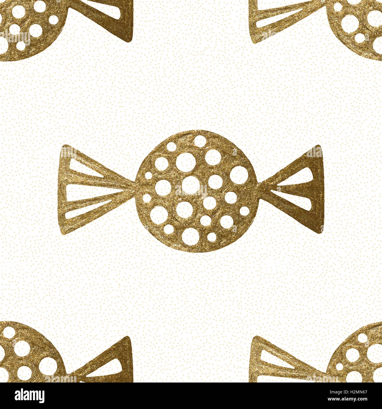 Abstract candy gold seamless pattern. Vector candies illustration Stock ...