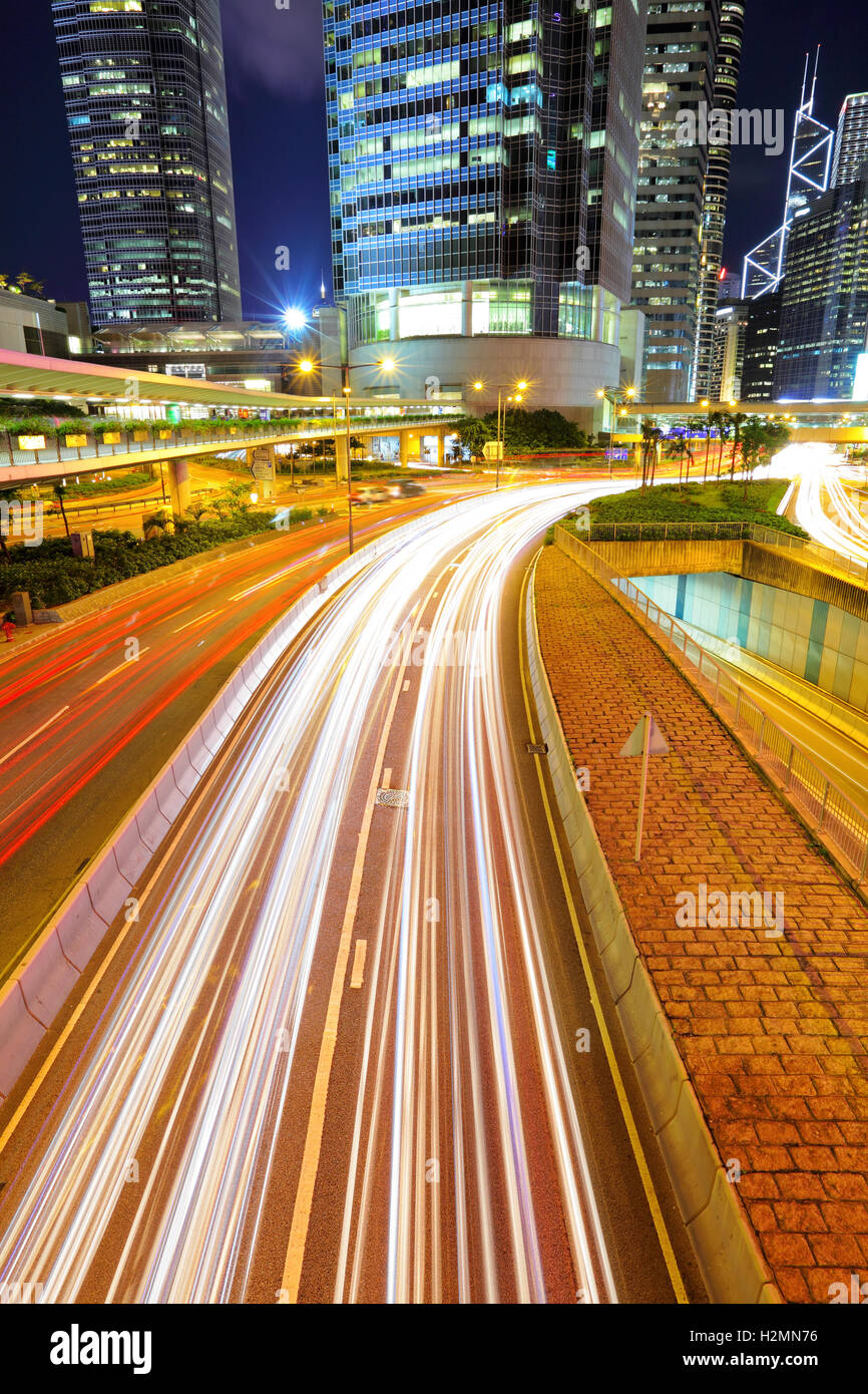 Busy traffic in city Stock Photo - Alamy