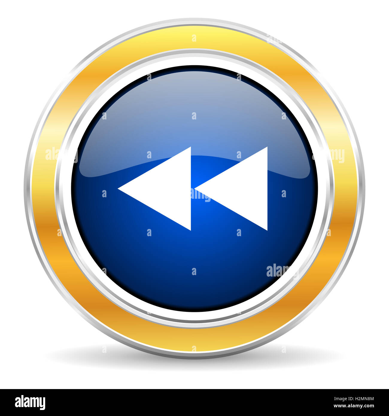 Fast forward sign icon blue hi-res stock photography and images - Alamy