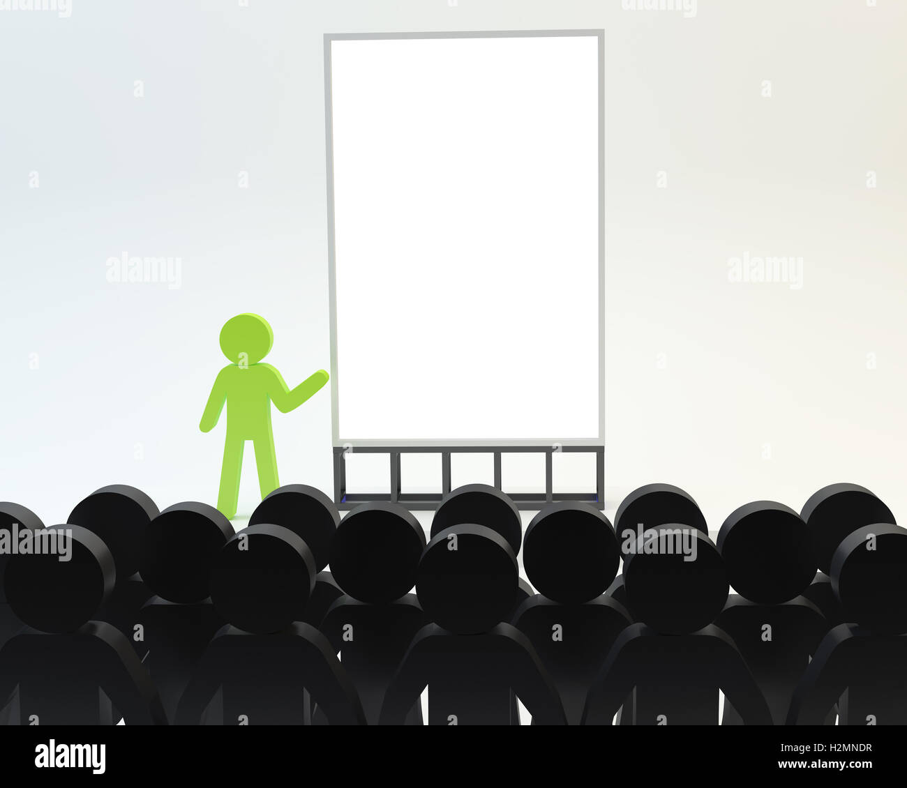 person with seminar on white background Stock Photo - Alamy