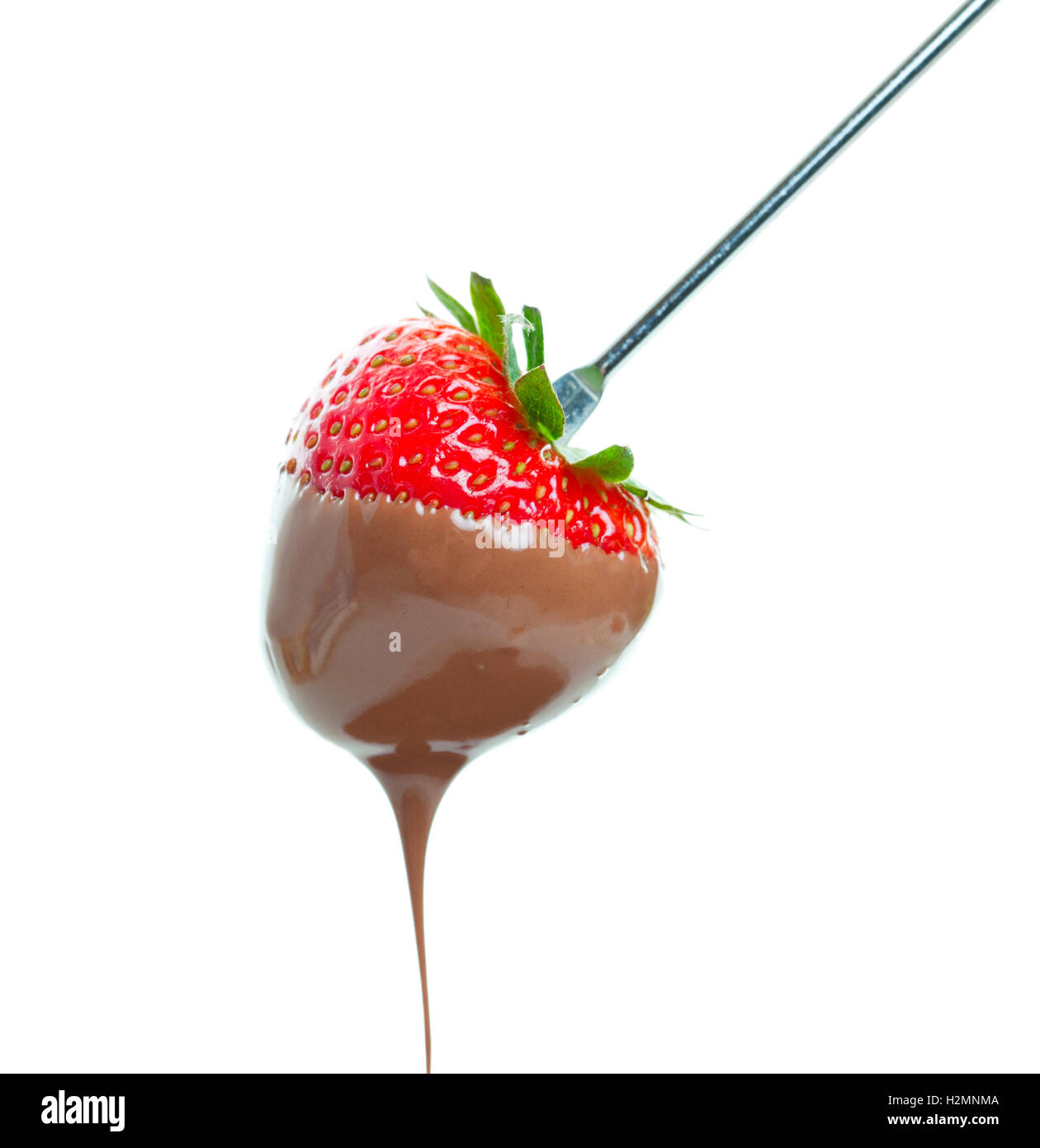 Strawberry dripping chocolate Cut Out Stock Images & Pictures - Alamy
