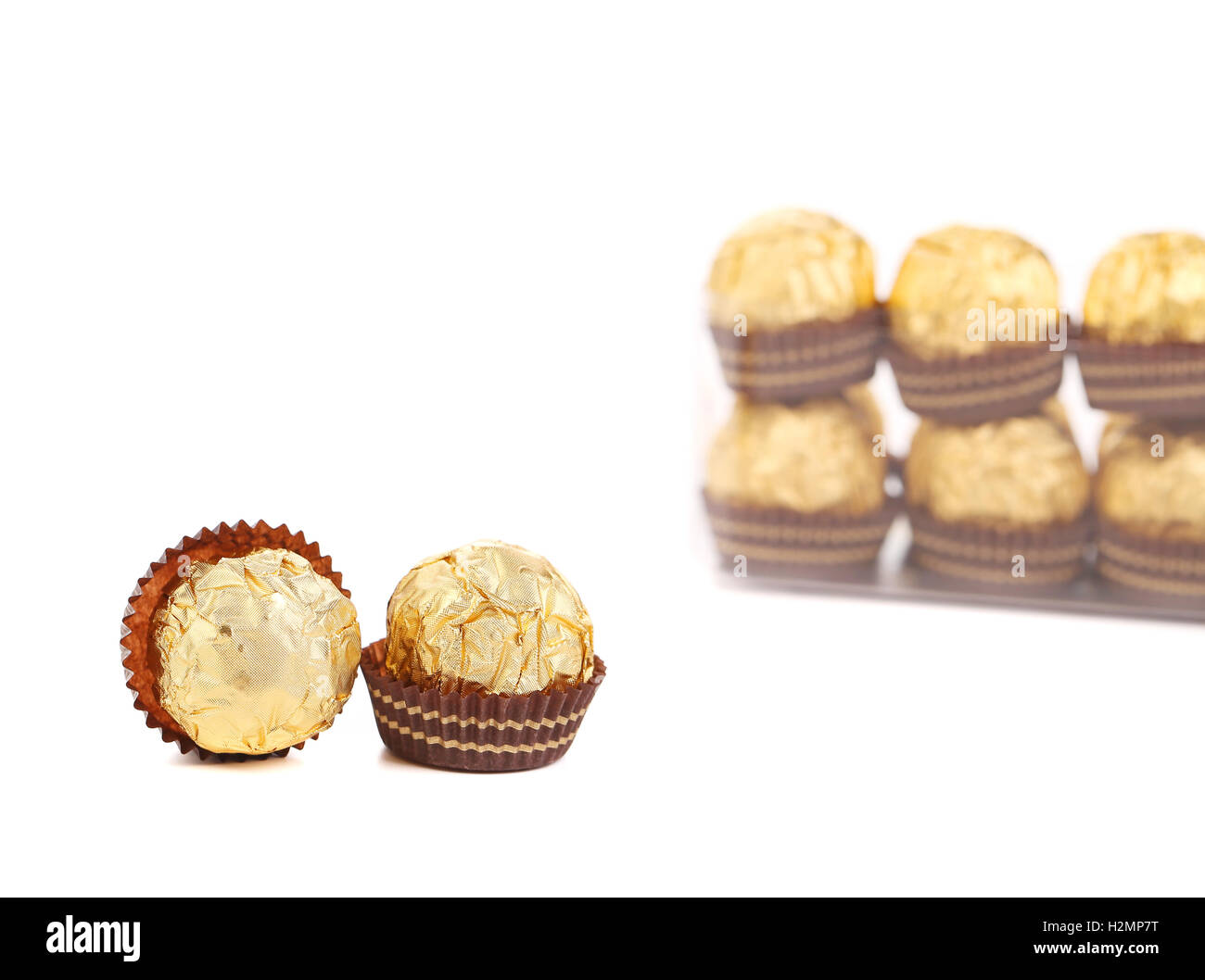 Sweet chocolate candies close-up Stock Photo - Alamy