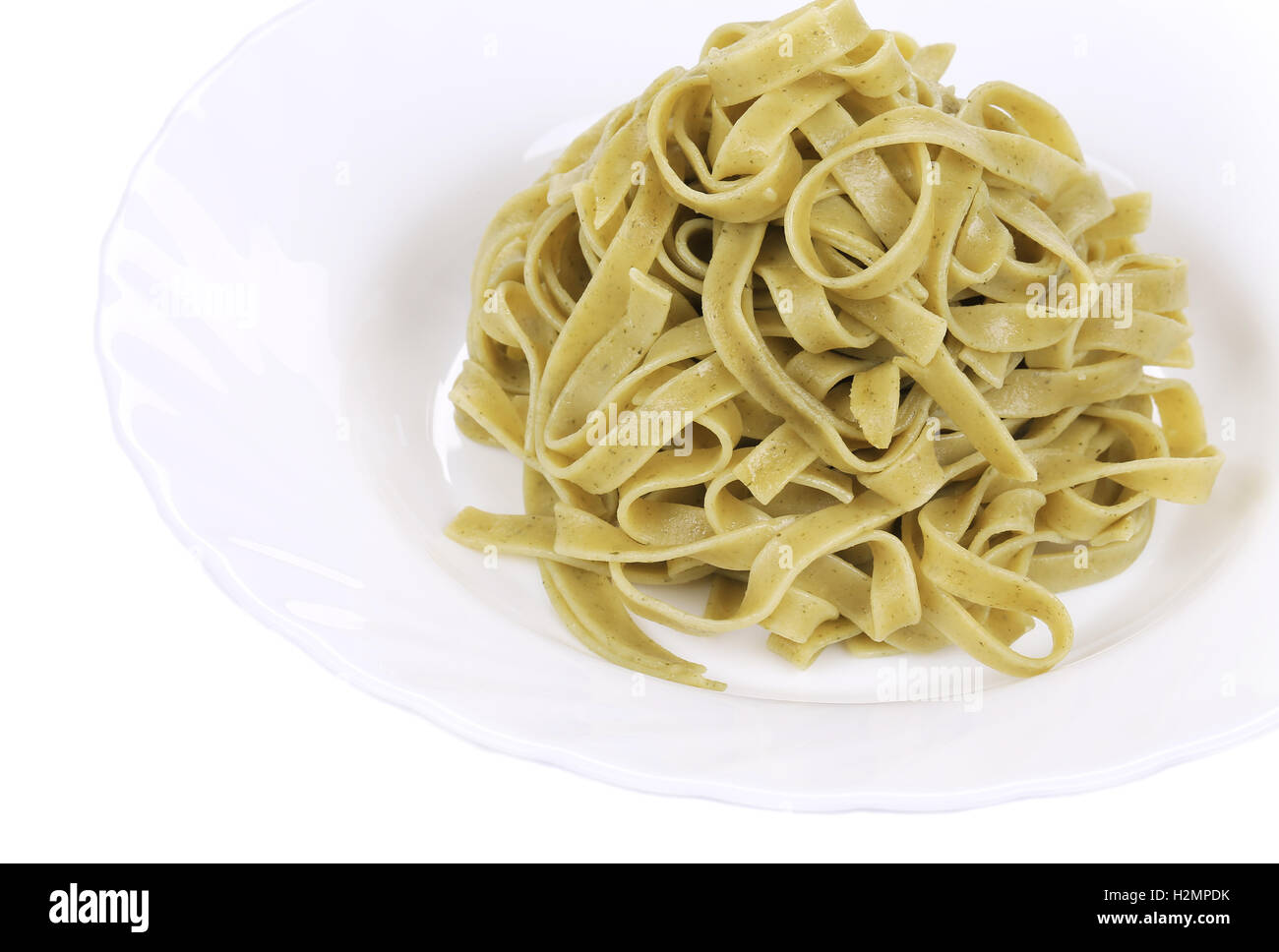 Boiled tagliatelle pasta Stock Photo - Alamy